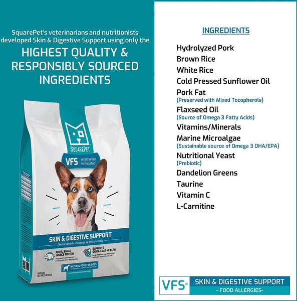 SquarePet VFS Skin & Digestive Support Dry Dog Food – Dog World PR